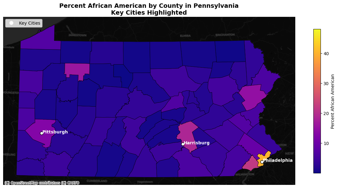 Exploratory Spatial Data Analysis – Addressing Disparities Across Pennsylvania Counties